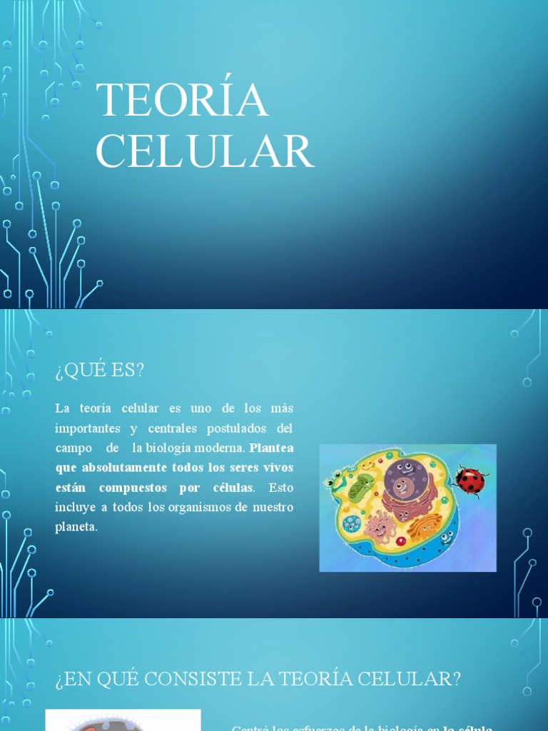 Teoría Celular | PDF