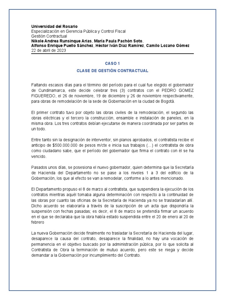 Caso 1 | PDF