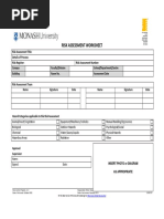 Hazard Identification HAZID Study Worksheet Template | PDF