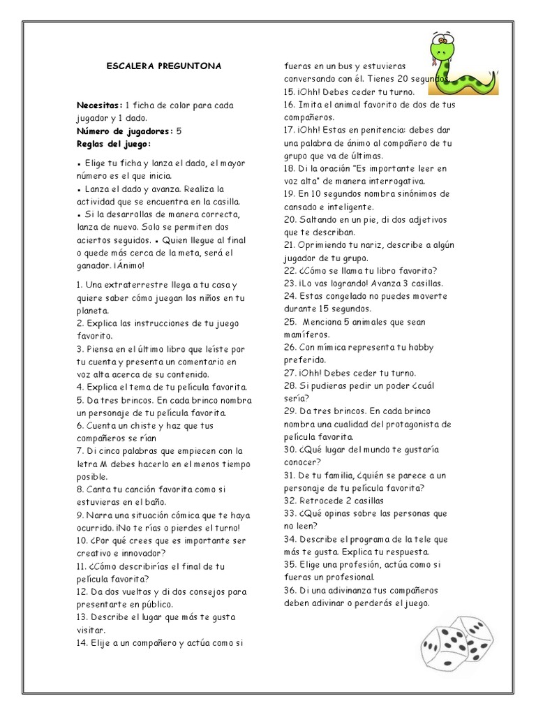 Escalera Preguntona | PDF | Artes del Lenguaje y Comunicación