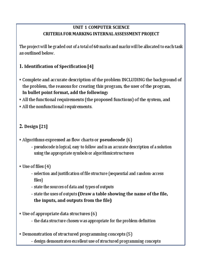 Unit 1 Computer Science Markscheme 2023 | Download Free PDF | Programming | Computer Program