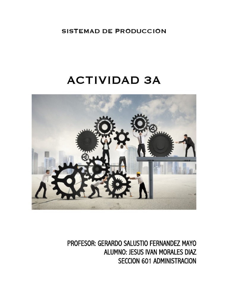 Sistemad de Produccion Actividad 3a | PDF