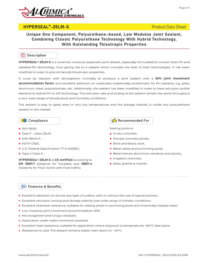 Hyperseal - 25LM-S | PDF