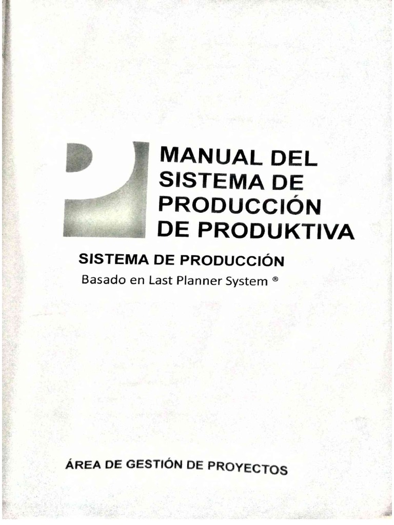 Manual Del Sistema de Produccion de Produktiva | PDF