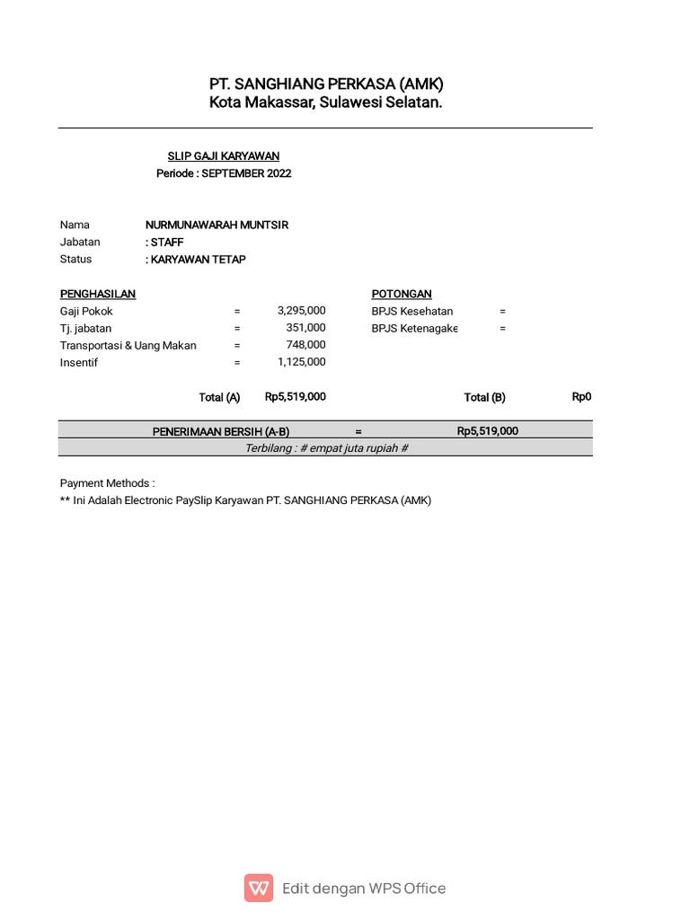 Slip Gaji | PDF