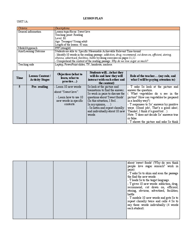 Lesson Plan | Download Free PDF | Lesson Plan | Learning