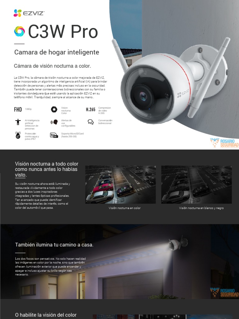 Folleto Cámara Ezviz c3w Pro | PDF | Color | Percepción visual Folleto Cámara Ezviz c3w Pro | PDF | Color | Percepción visual