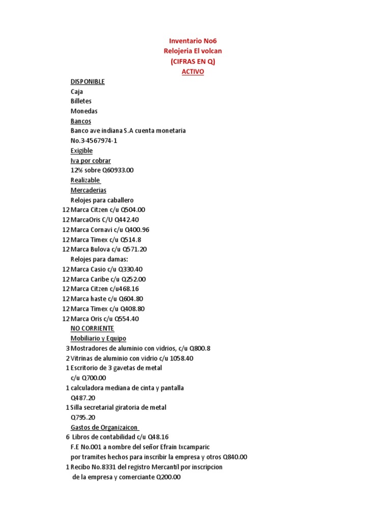 Ejercicio 6 | PDF | Bancos | Industrias de servicio