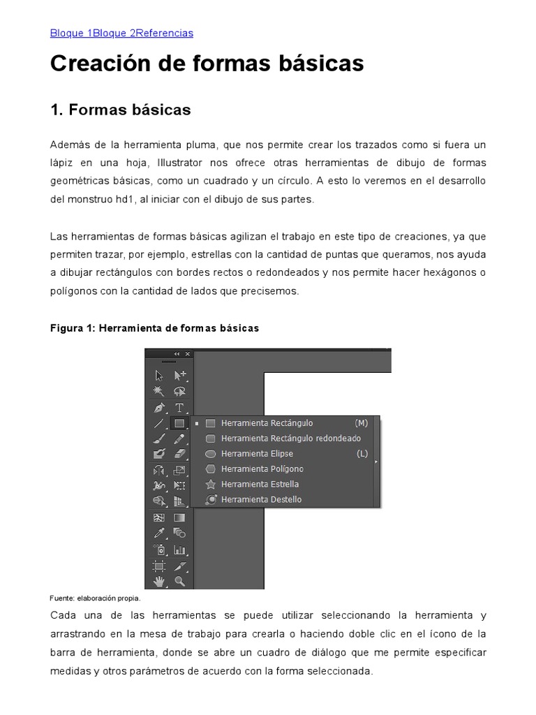Creación de Formas Básicas | PDF | Herramientas | Dibujo