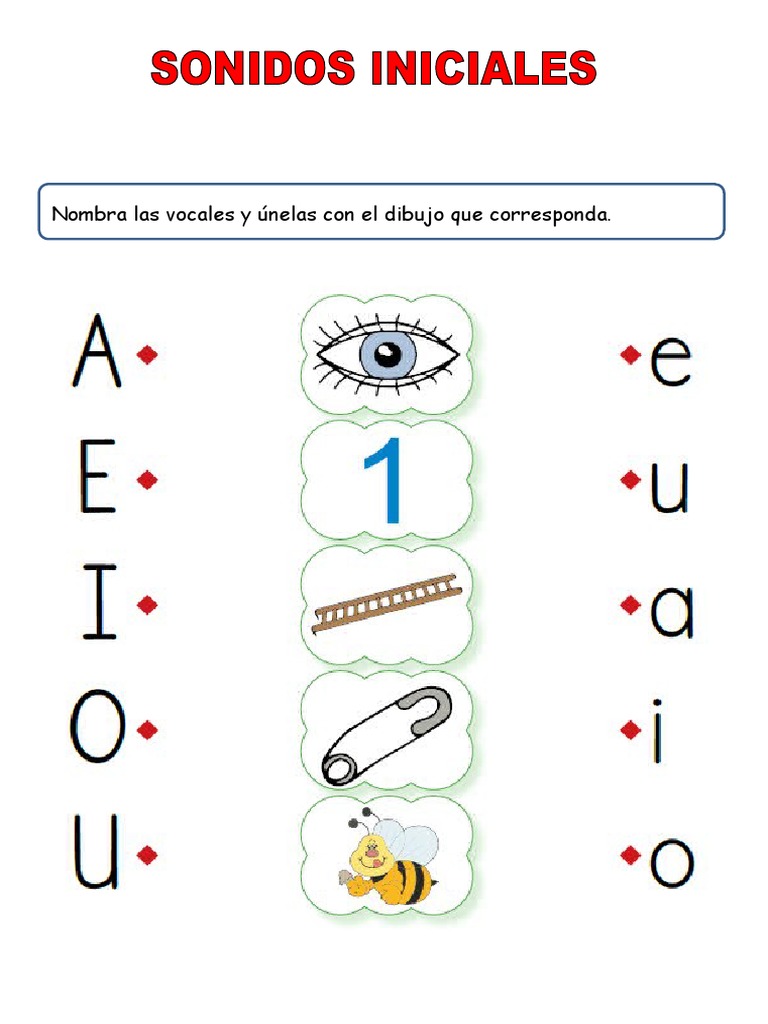 Actividades de Vocales para Preescolar | PDF