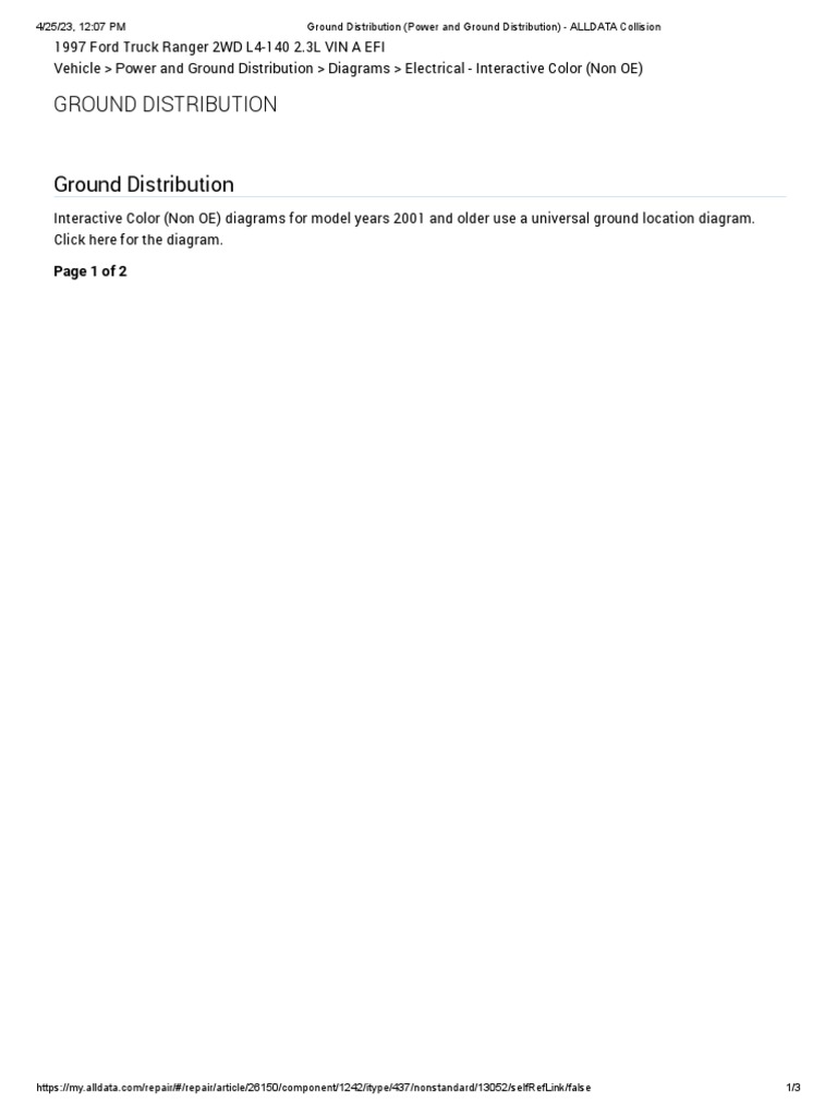 Ground Distribution (Power and Ground Distribution) - ALLDATA Collision ...