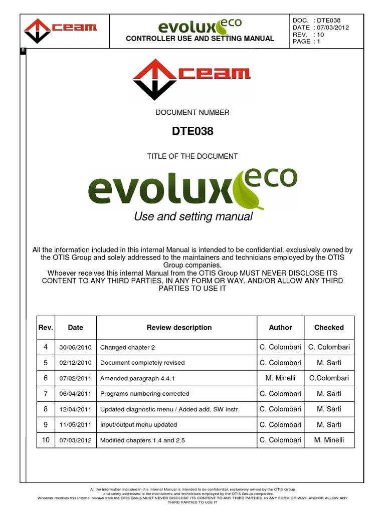 Evolux CX Controller Manual | PDF | Electric Motor | Operating System