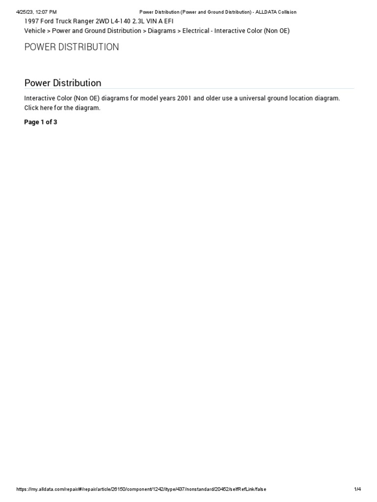 Power Distribution (Power and Ground Distribution) - ALLDATA Collision ...