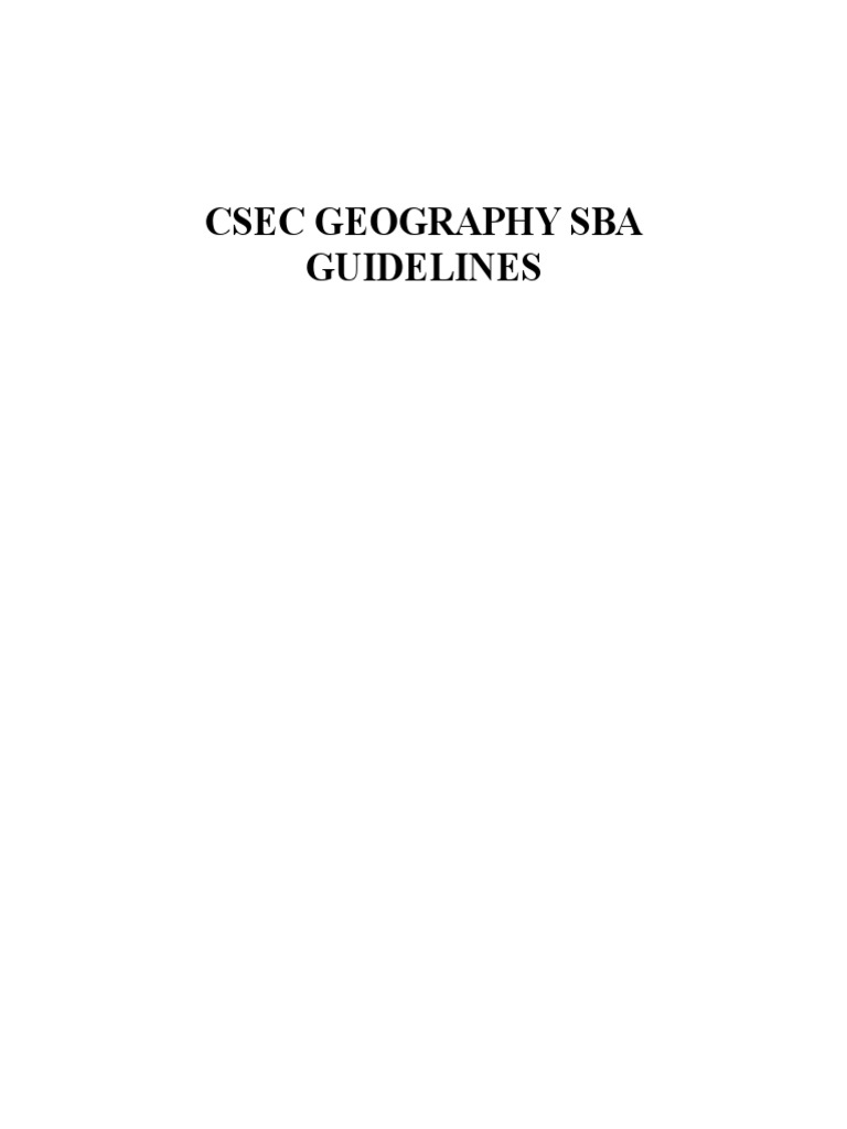 GEO SBA Guidelines | PDF | Map | Data