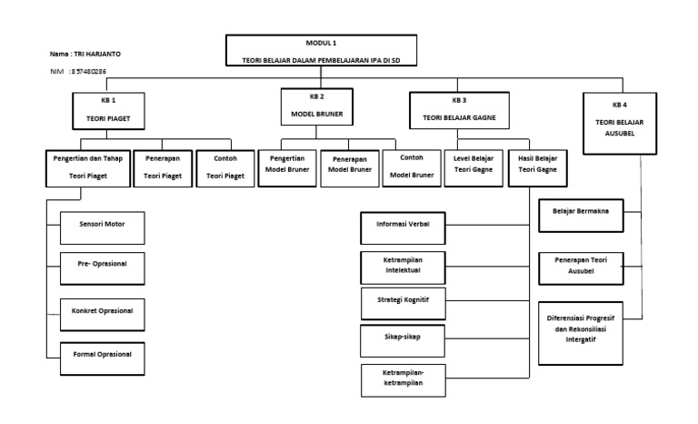 Peta Konsep Modul 1 Pembelajaran Ipa Di Sd | PDF