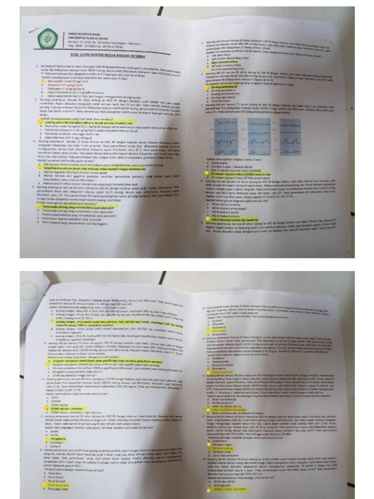 Soal MCQ Stase Interna | PDF