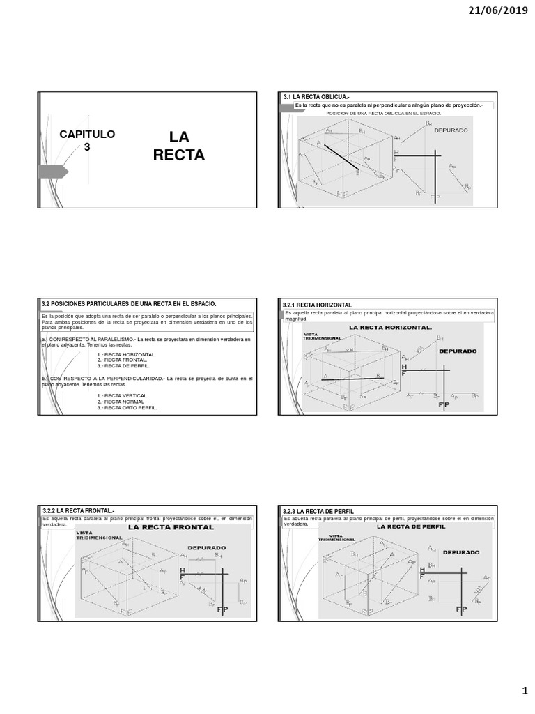Rectas Perpendiculares y Orto Perfil | PDF | Perpendicular | Línea ...