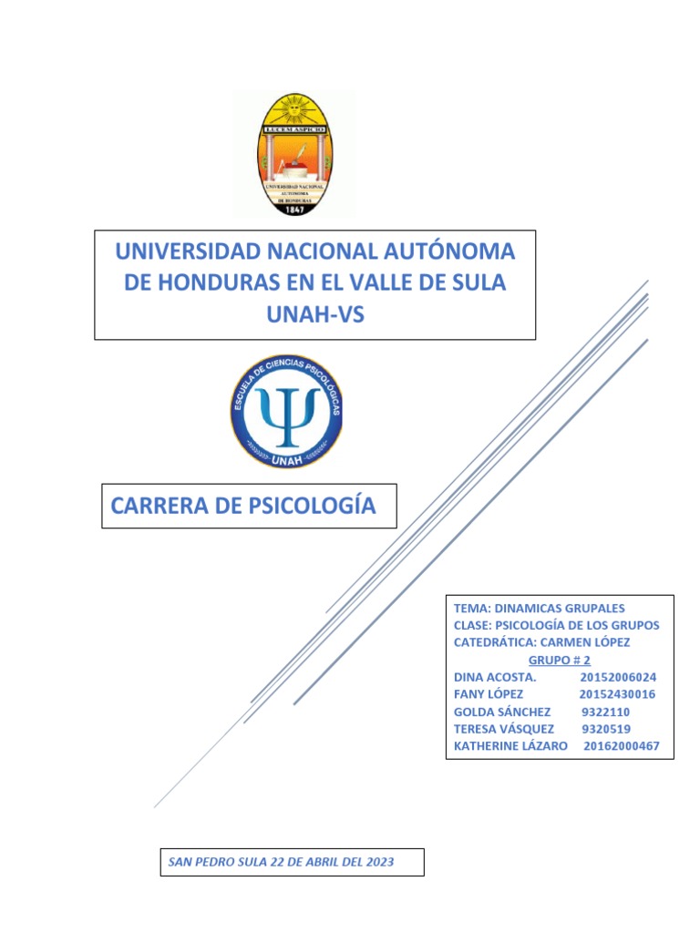 Tarea de Las Dinamicas Ps de Los Grupos III Parcial.... | PDF | Enseñando | Sicología