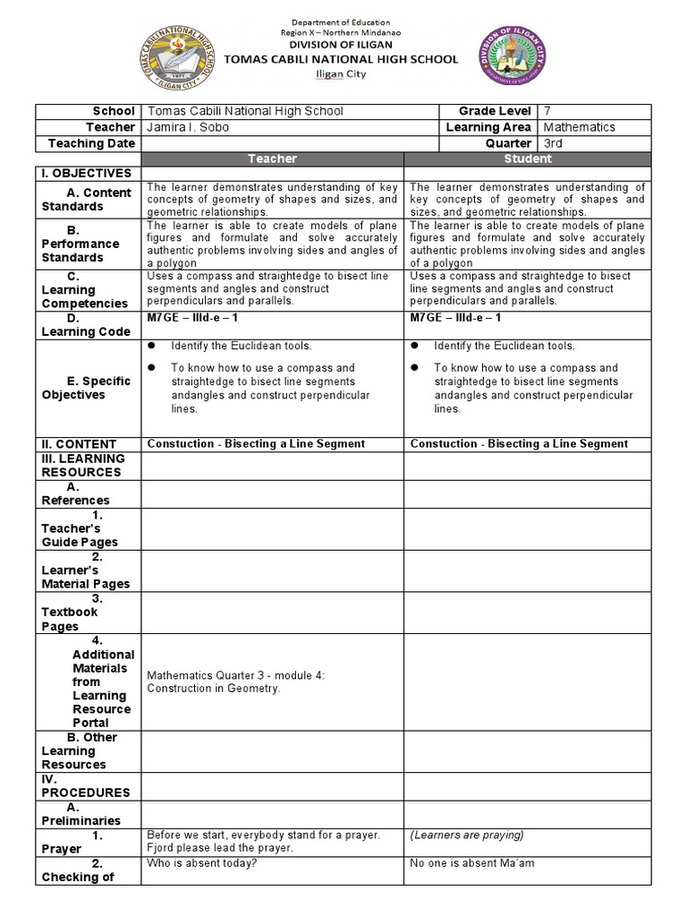 Grade 7 | PDF | Line (Geometry) | Geometry