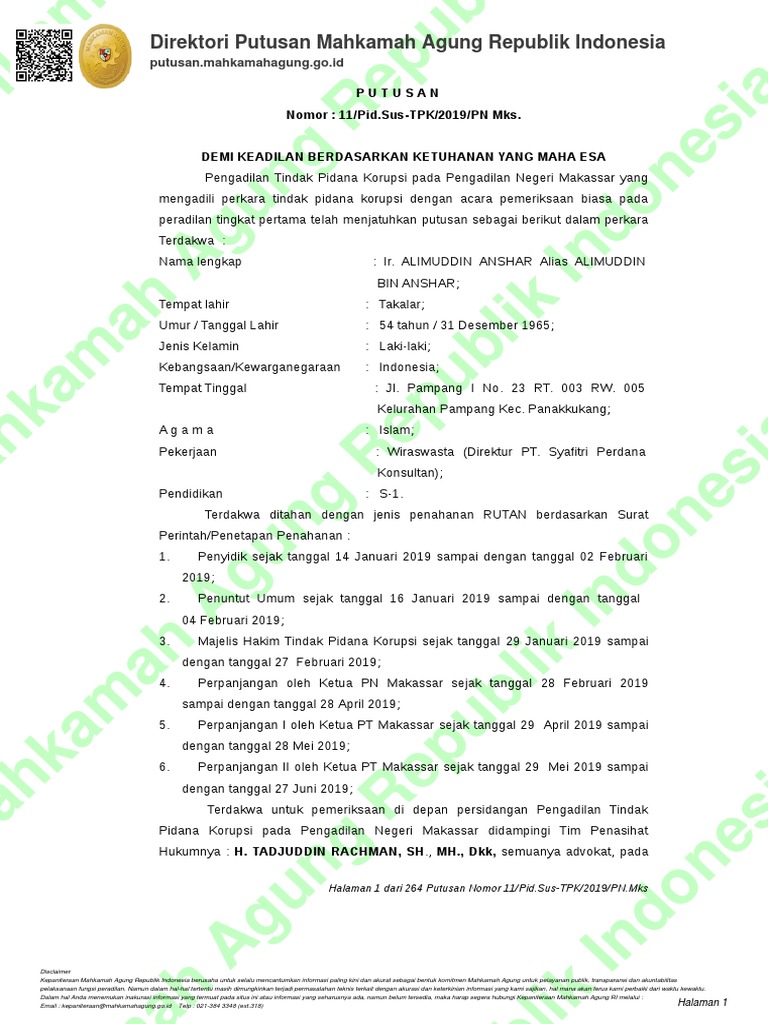 Direktori Putusan Mahkamah Agung Republik Indonesia | PDF