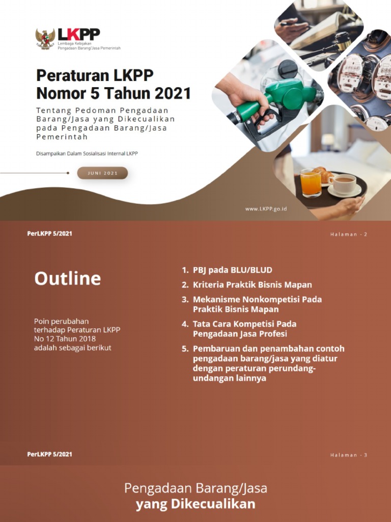 Peraturan LKPP No. 5 Tahun 2021 (Pengadaan Yang Dikecualikan) | PDF