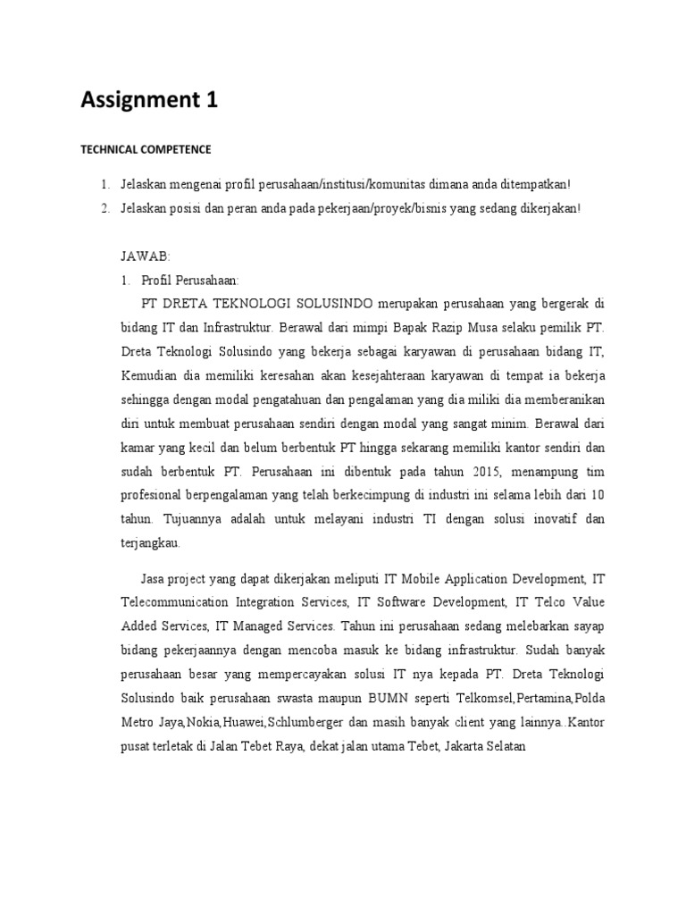 Assignment TC 1 | PDF