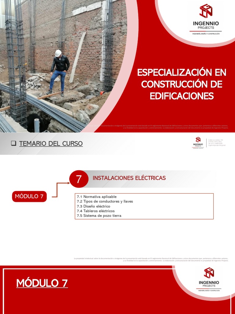 Modulo 7 - Instalaciones Eléctricas | PDF