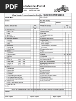 Wheel Loader Inspection Checklist | PDF
