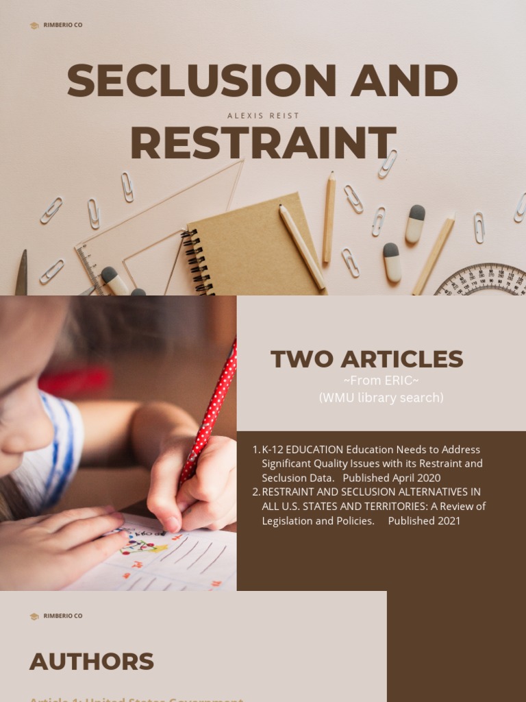 Seclusion and Restraint | PDF | Self-Improvement