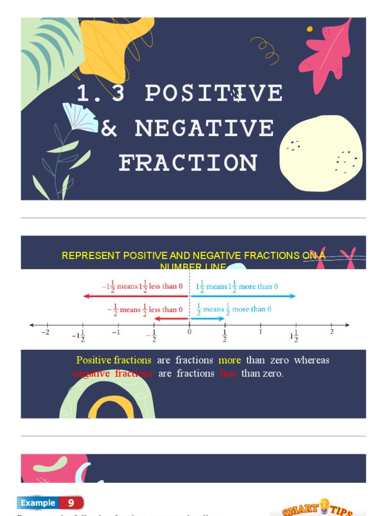 Understanding Positive and Negative Fractions | PDF