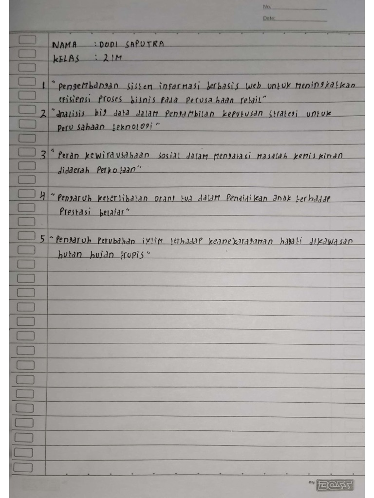 Dodi Saputra Bahasa Indonesia | PDF