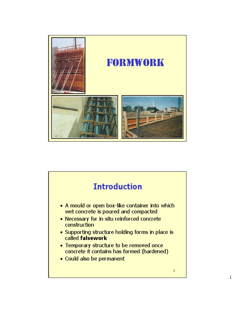 Formwork | PDF | Concrete | Beam (Structure)