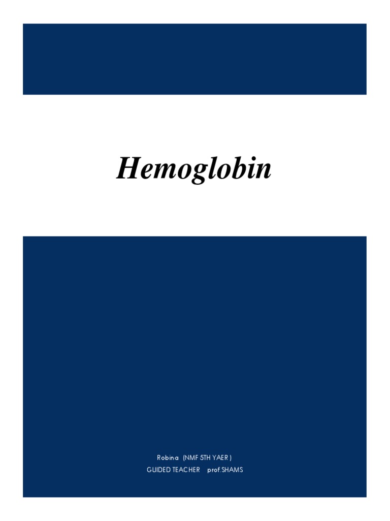 Hemoglobine | PDF