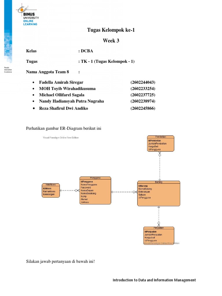 Tugas Kelompok 1 - Tim 8 | PDF
