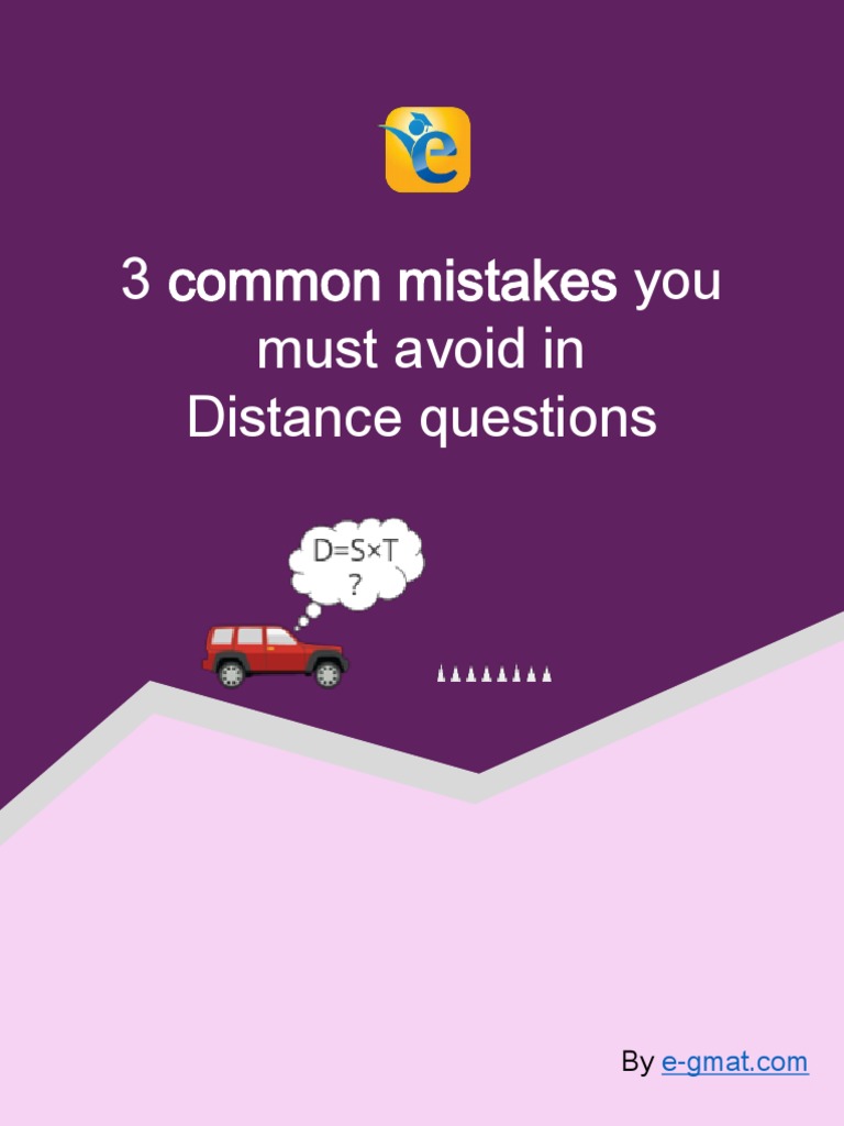 3 Common Mistakes You Must Avoid in Distance Questions | PDF | Speed ... 3 Common Mistakes You Must Avoid in Distance Questions | PDF | Speed ...