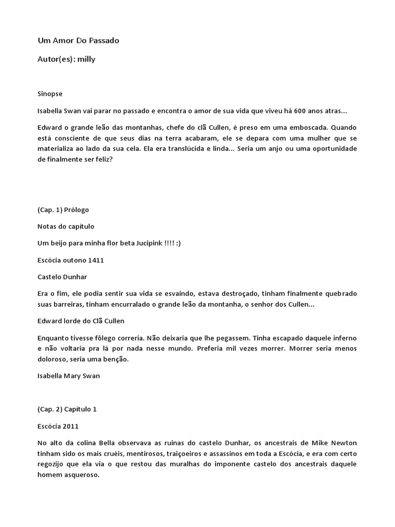 Um Amor Do Passado - Milly | PDF | Castelo | Amor