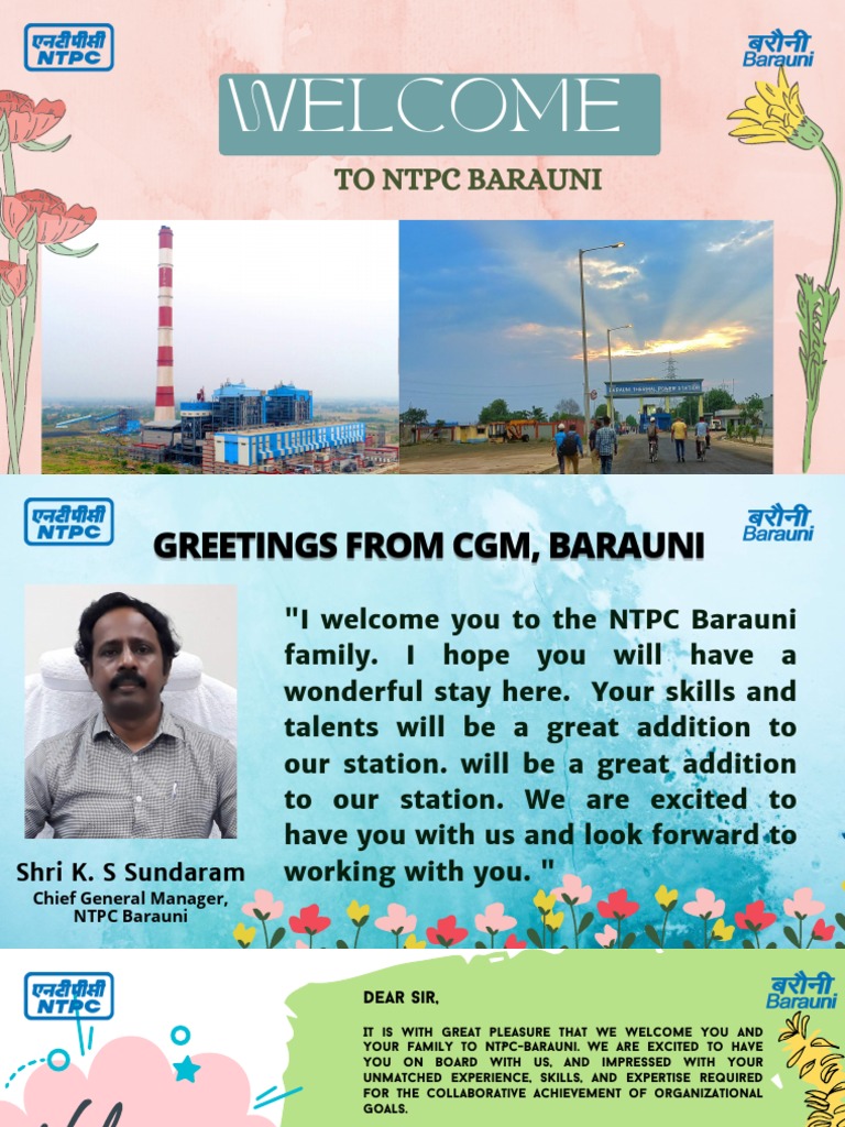 Welcome To NTPC Barauni Draft | PDF | Power (Physics) | Electric Power