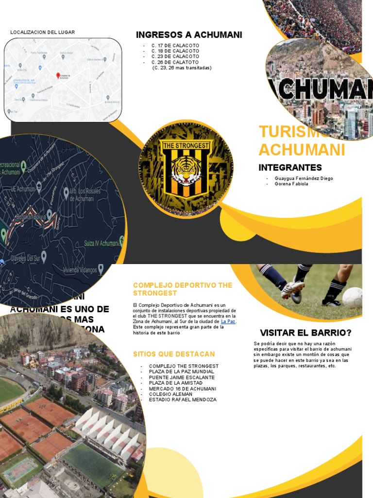 Turismo y atractivos en Achumani | PDF