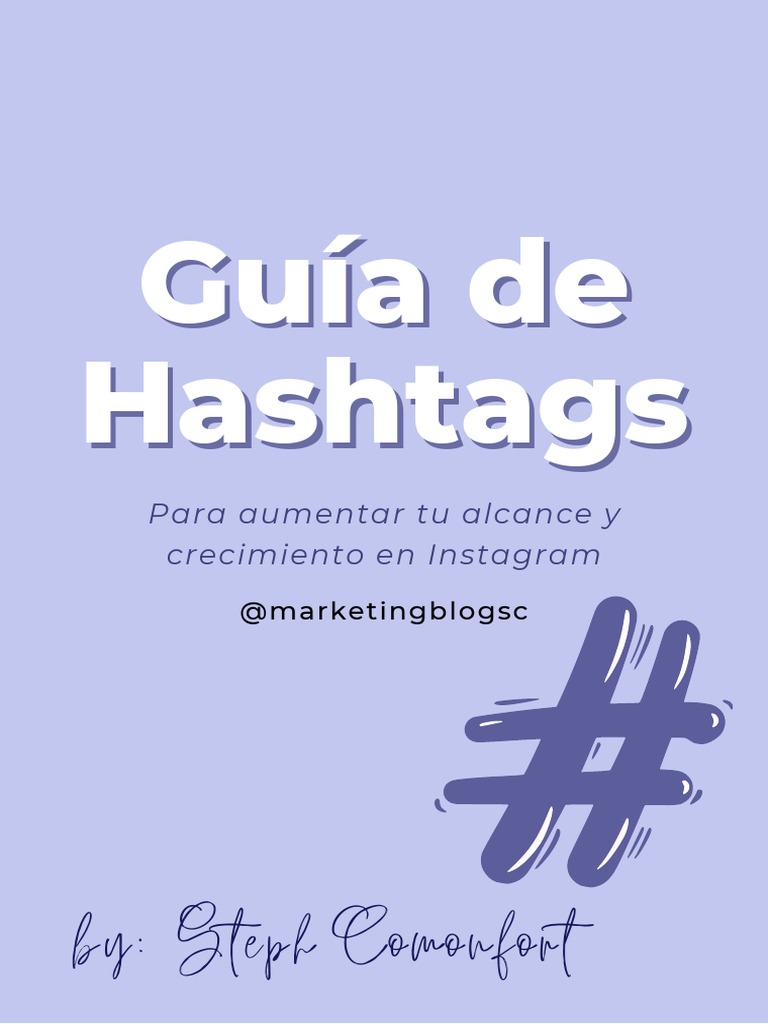 Guía de Hashtags | PDF | Hashtag | Pay Pal