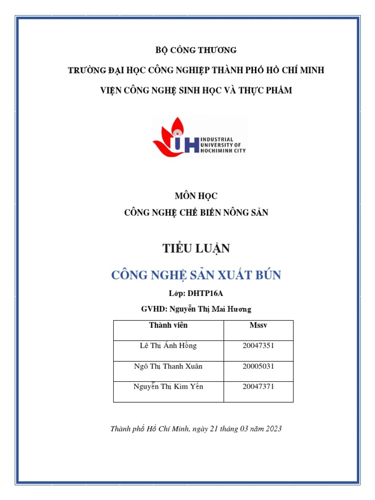 CNCB Bún Tươi | PDF