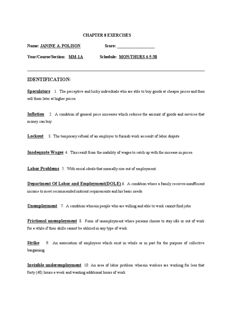 Identification:: Speculators | PDF | Employment | Labour Economics