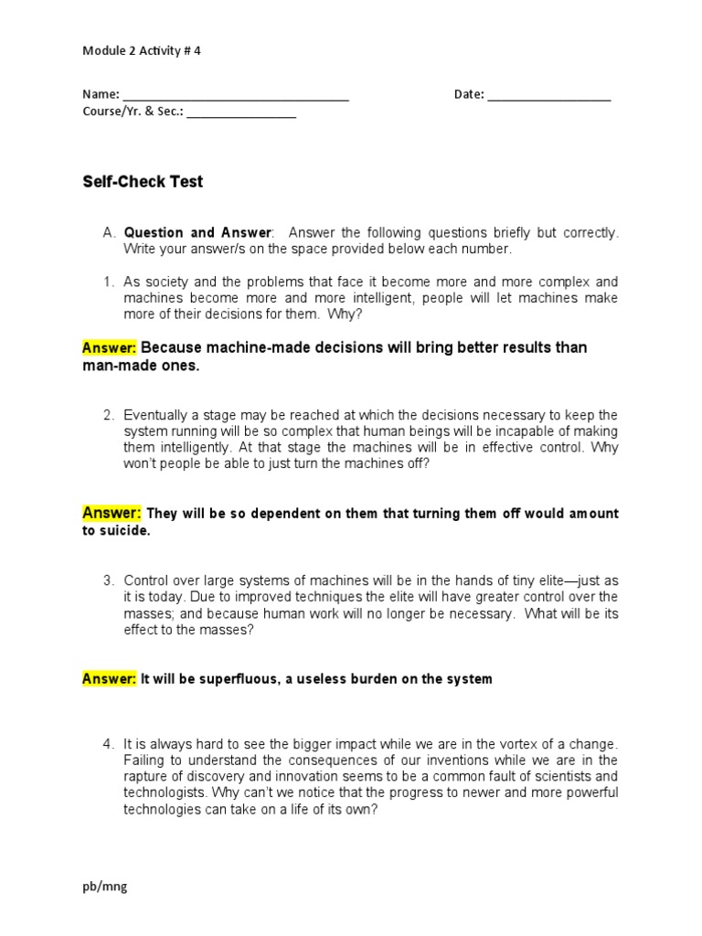 STS - Activity 4 | PDF | Science | Immortality
