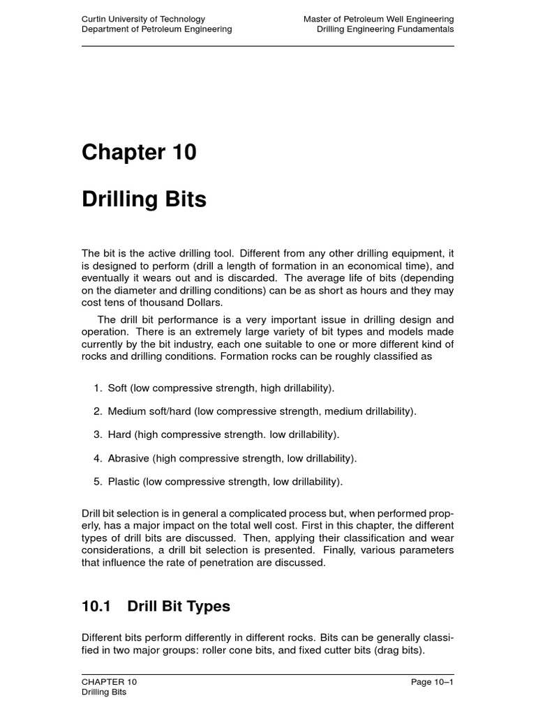 Chapter 10 | PDF | Bearing (Mechanical) | Drilling