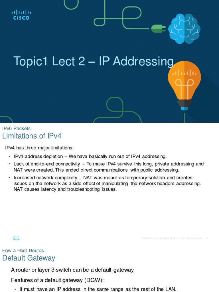 ECE730T1L2 - IP Addressing | PDF | Ip Address | Computer Network