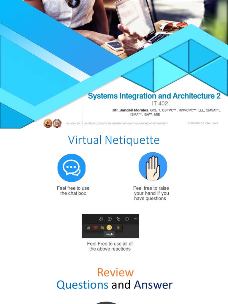 Systems Integration and Architecture 2: Mr. Jandell Morales | PDF ...