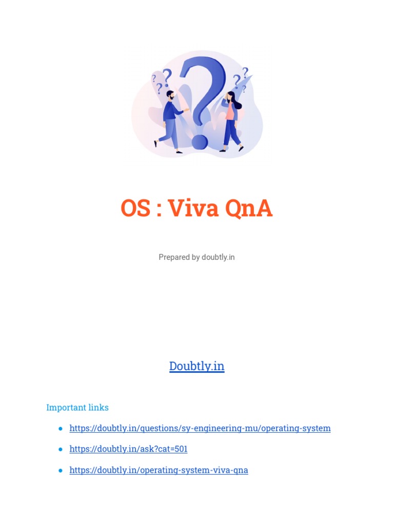 OS - Viva QnA | PDF