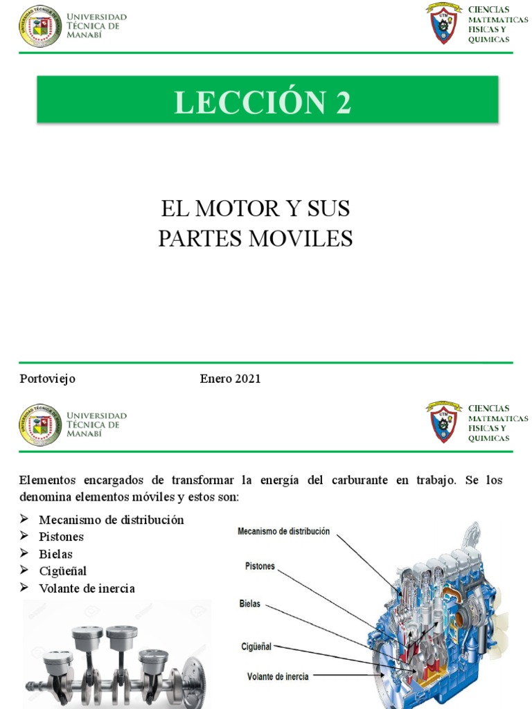 Lección 3 El Motor y Sus Partes Moviles Mecanica de Trailer | PDF
