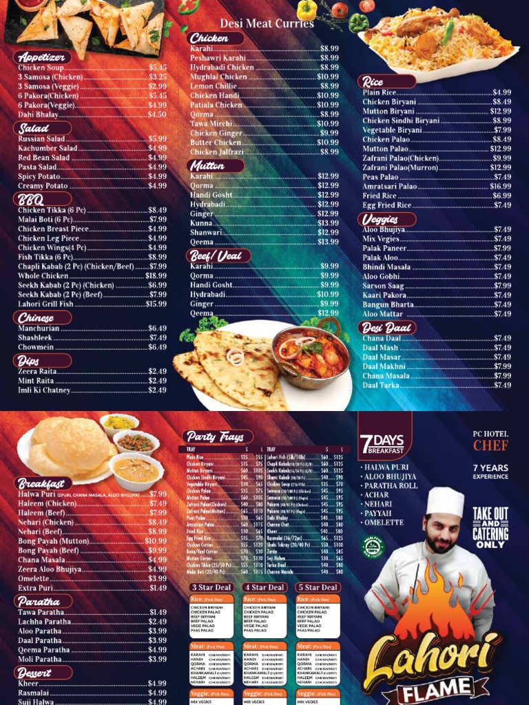 Lahori Flame Menu | PDF