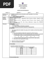 Detailed Lesson Plan in Math 10 (The Percentiles For Ungrouped Data ...
