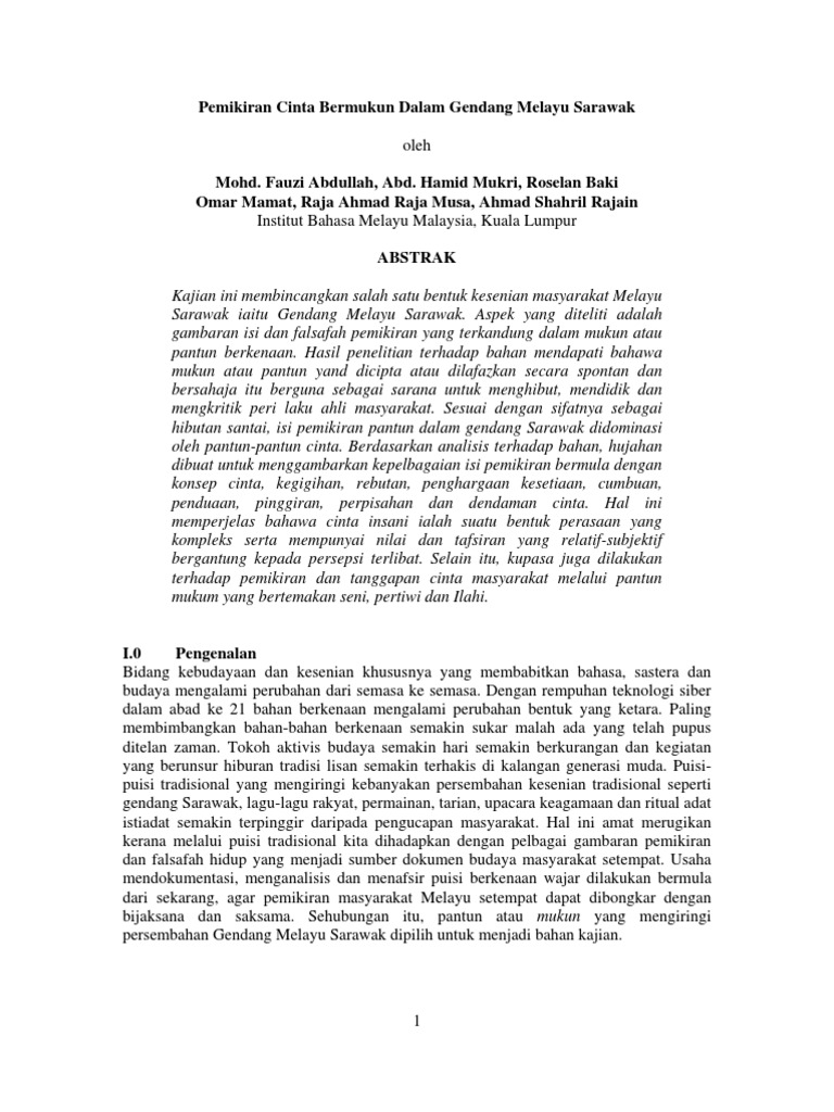 Contoh Kertas Cadangan Penyelidikan | PDF